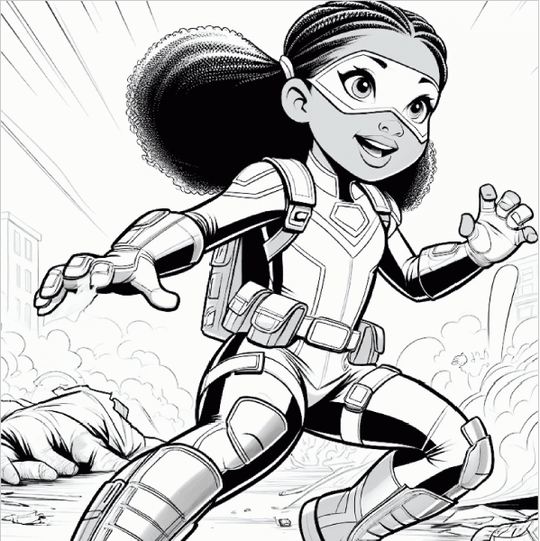 The Superhero In You Coloring Book Volume 1 – Black Superhero Coloring ...