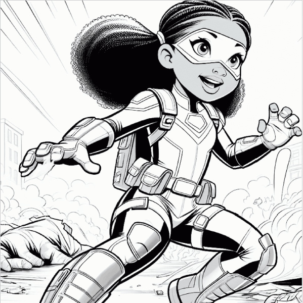 The Superhero In You Coloring Book Volume 1 – Black Superhero Coloring ...