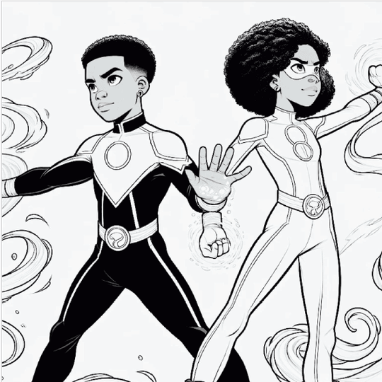 The Superhero In You Coloring Book Volume 1 – Black Superhero Coloring ...